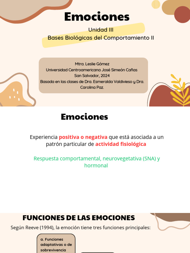 13 2024 BBCII Emociones y Sistema Límbico | PDF