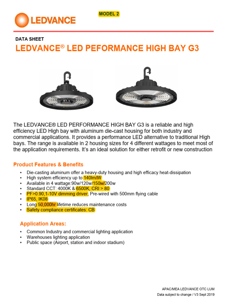 LED Hibay 150W | PDF