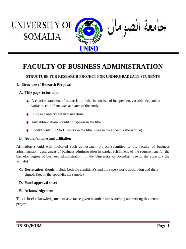 Senior Project Guideline | PDF