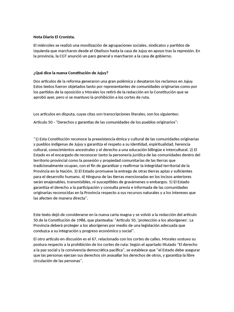 Nota Diario El Cronista-1 | PDF
