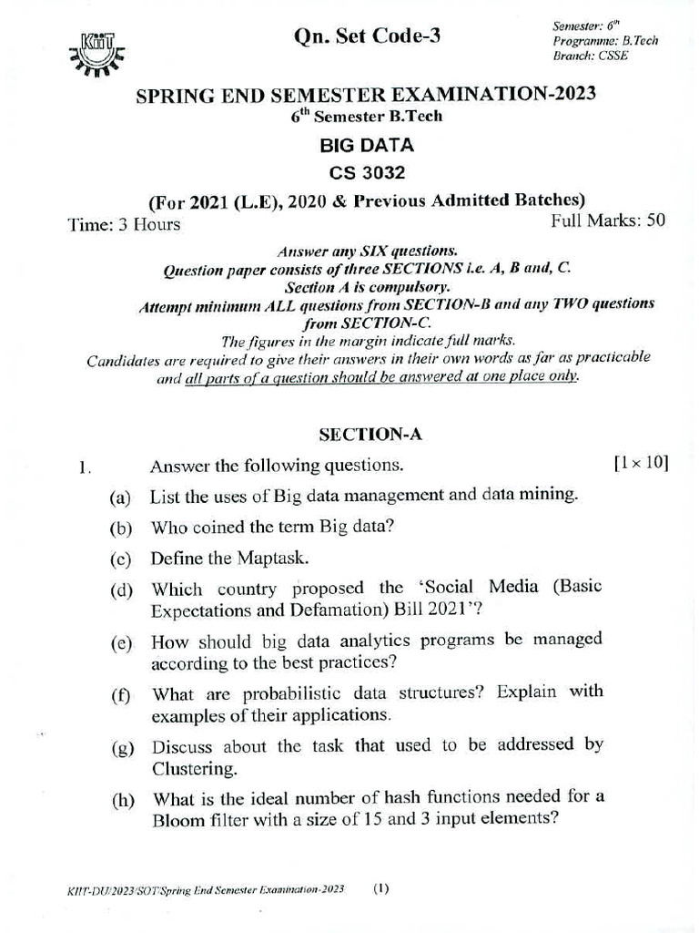 6th_Semester_B.Tech,_CSSE,_Big_Data,_CS-3032_,For_2021(LE,2020_&_Previous_Admitted_Batches ...