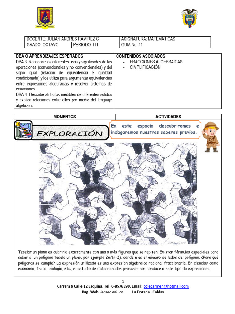 Guia N 11 Fracciones Algebraicas | PDF