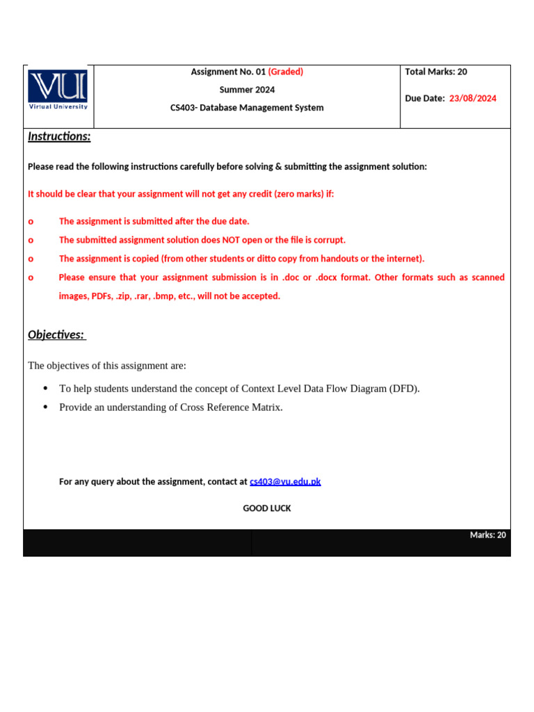 Summer 2024 - CS403 - 1 | PDF