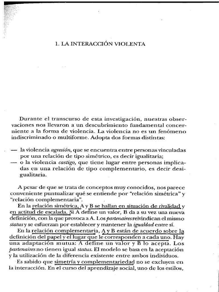 La Interaccion Violenta | PDF