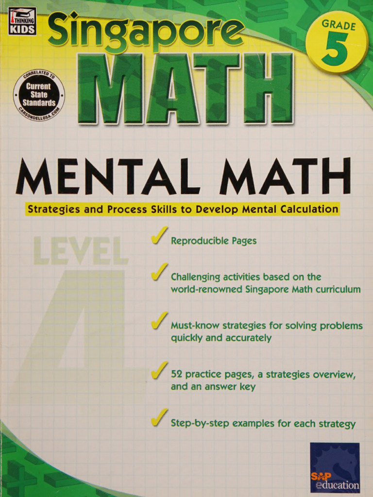 Mental Math, Grade 5 (Singapore Asian Publications) (Z-Library) | PDF