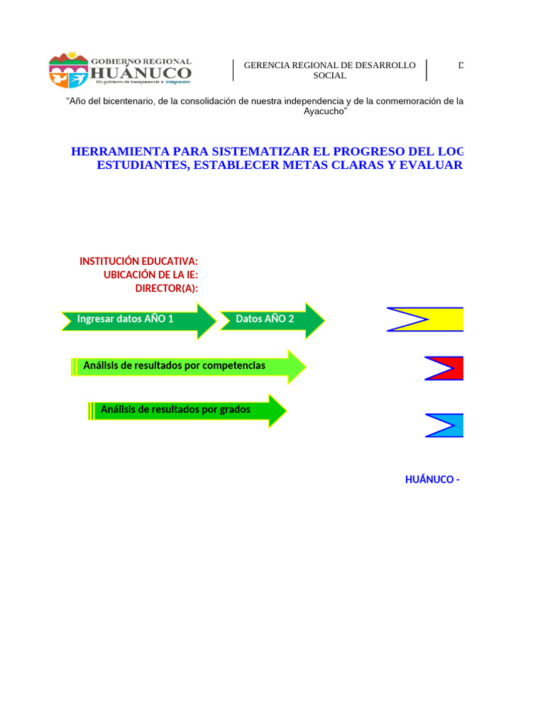 Plantilla 2024 - Metas Ie - Primaria | PDF