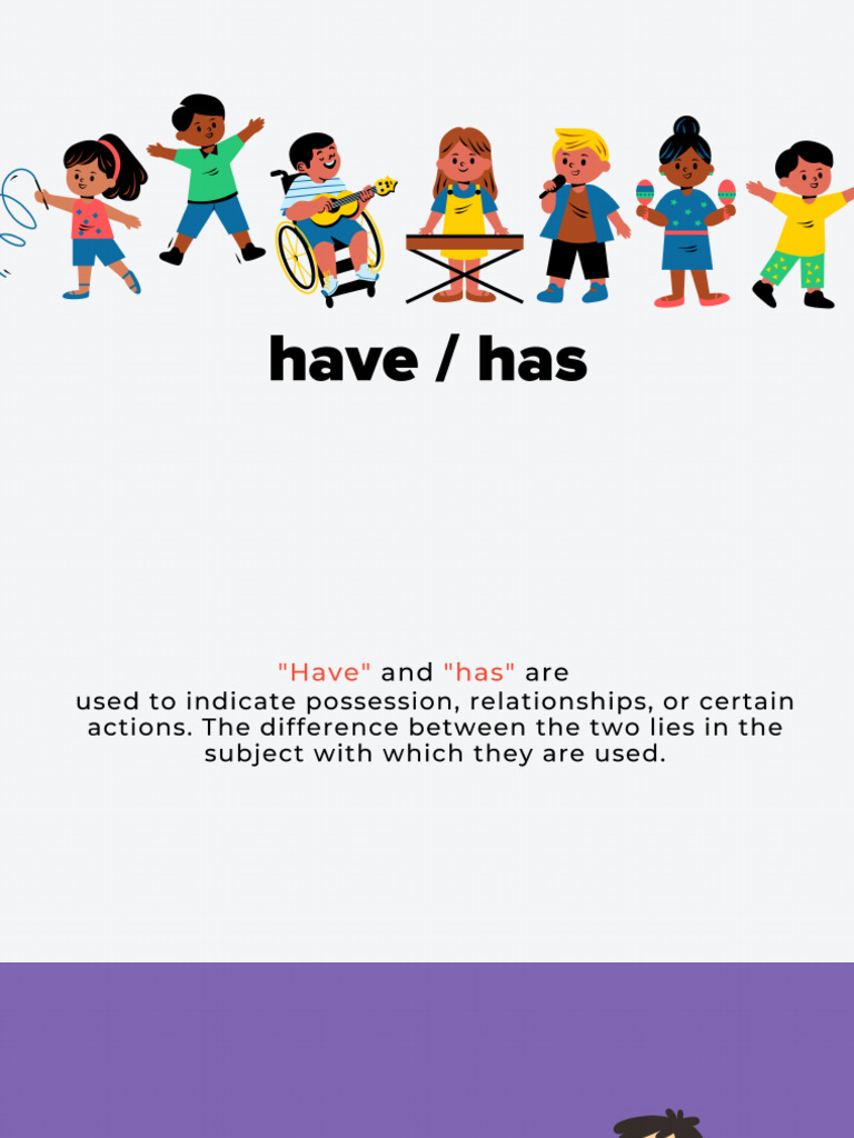 Has, Have, Had | PDF