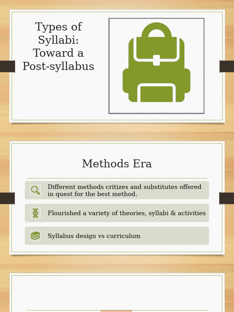 Types of Syllabi | PDF