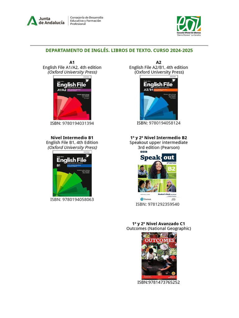 libros_ingles_2425-1 | PDF