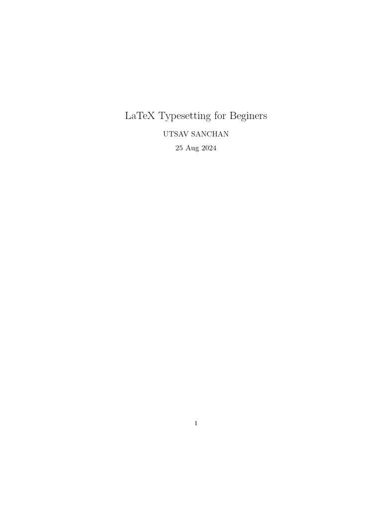 Researched LaTeX Paper | PDF