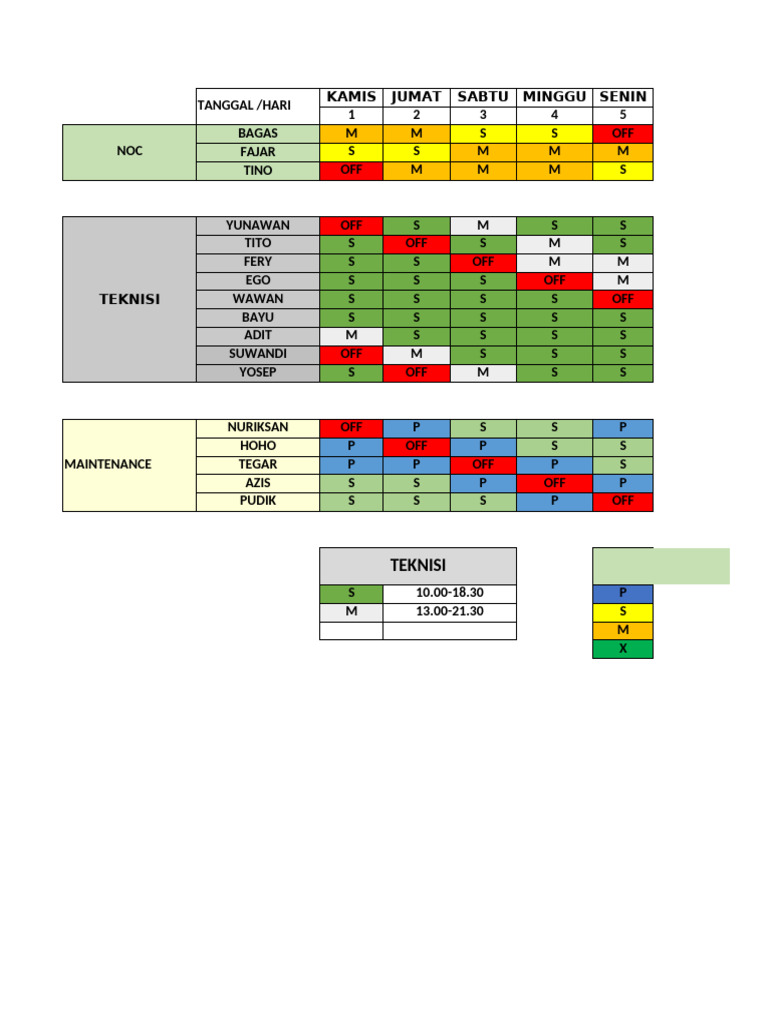 Fix Jadwal | PDF
