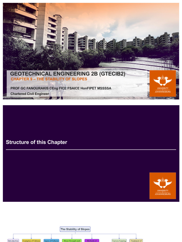 Gtecib2 - Chapter 9 The Stability of Slopes | PDF