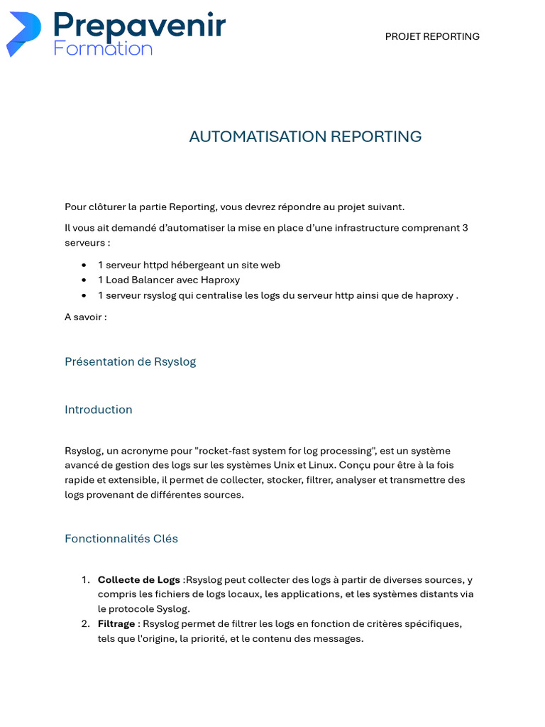 Automatisation Reporting | PDF