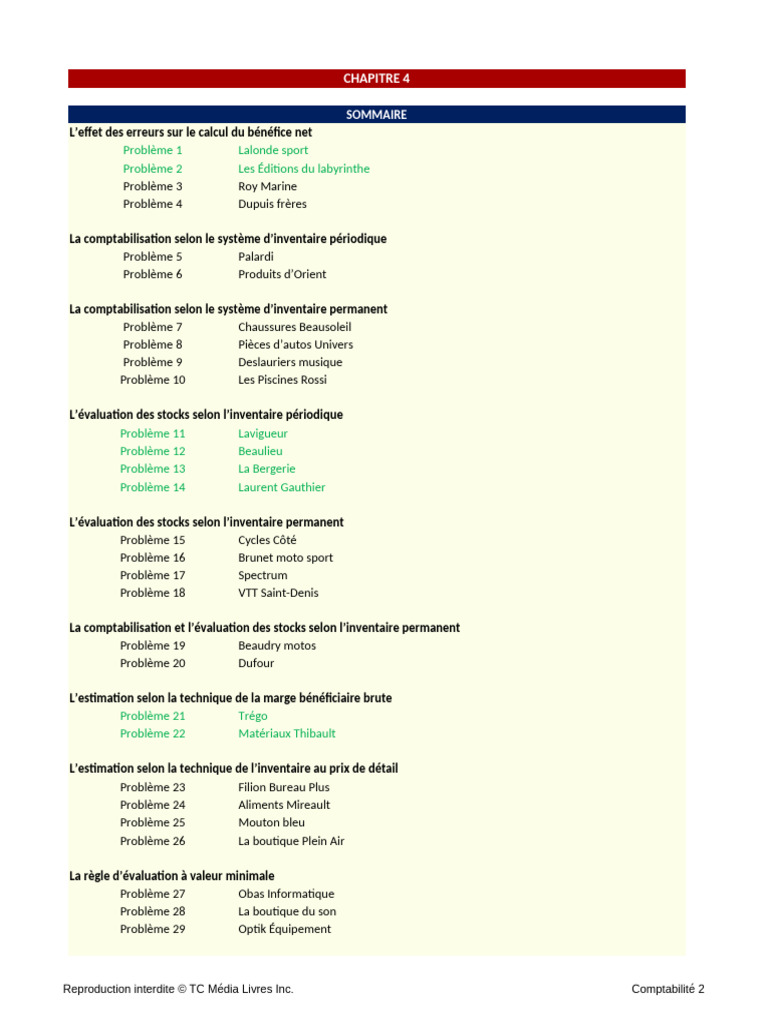 Ch04 Solutionnaire Complet Problemes Inventaire Periodique | PDF