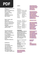 Bituing Natatangi - Revised | PDF