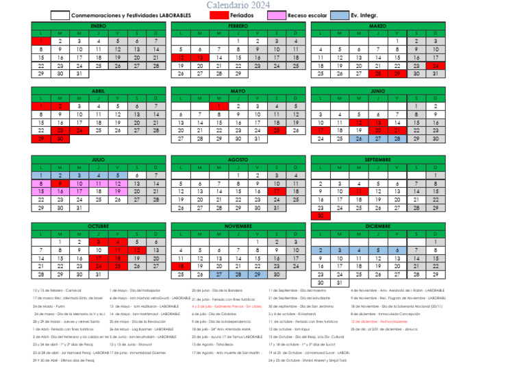 School Calendar 2024 | PDF