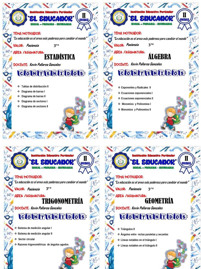 Cartel Tematico - 3 Sec Unidad 2 | PDF Cartel Tematico - 3 Sec Unidad 2 | PDF