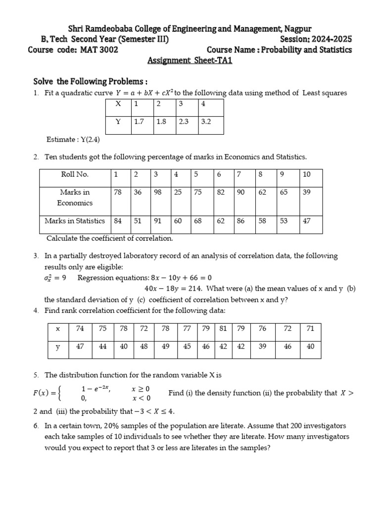 Ass Sheet AIML III-1 | PDF