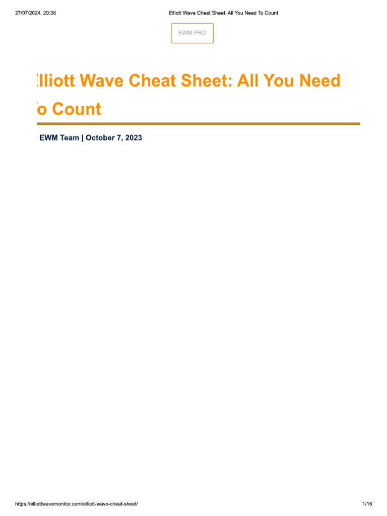 Elliot Cheat Sheet | PDF