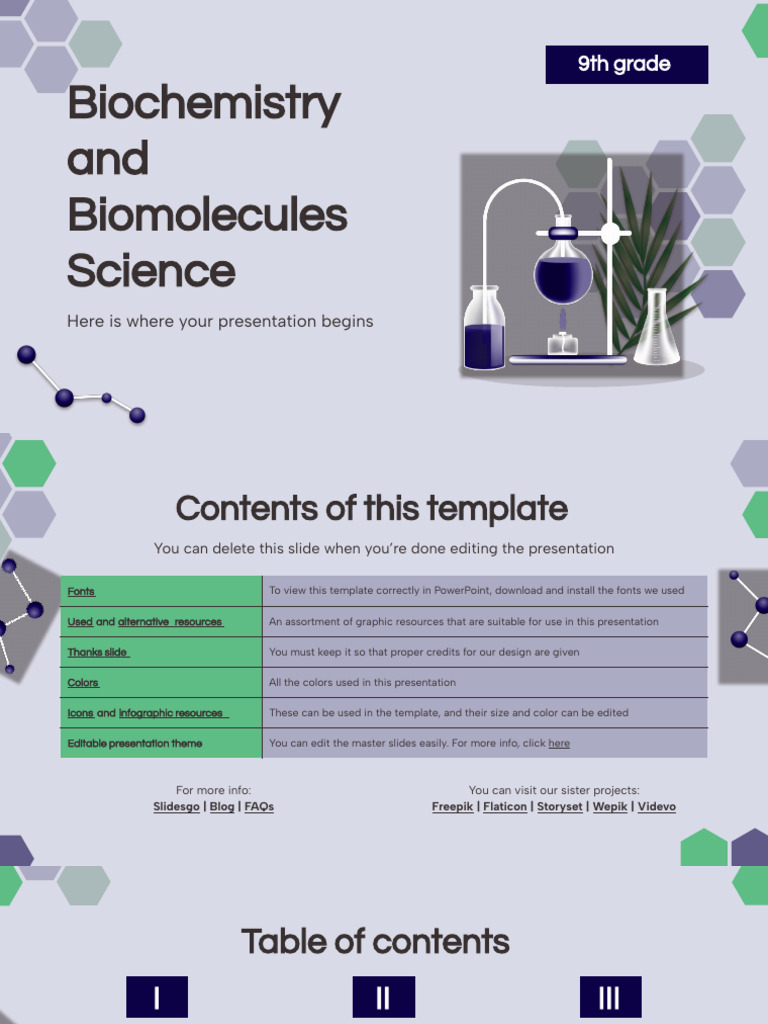 Cópia de Biochemistry and Biomolecules - Science - 9th Grade Blue ...