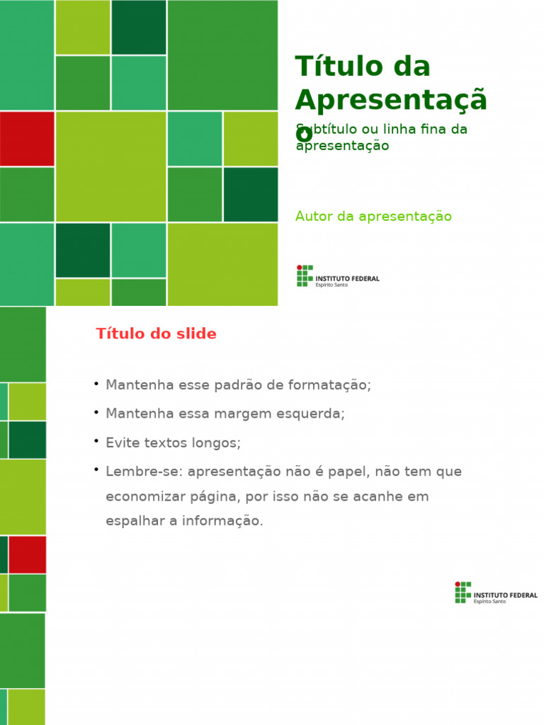 Modelo1 Apresentacao Institucional | PDF