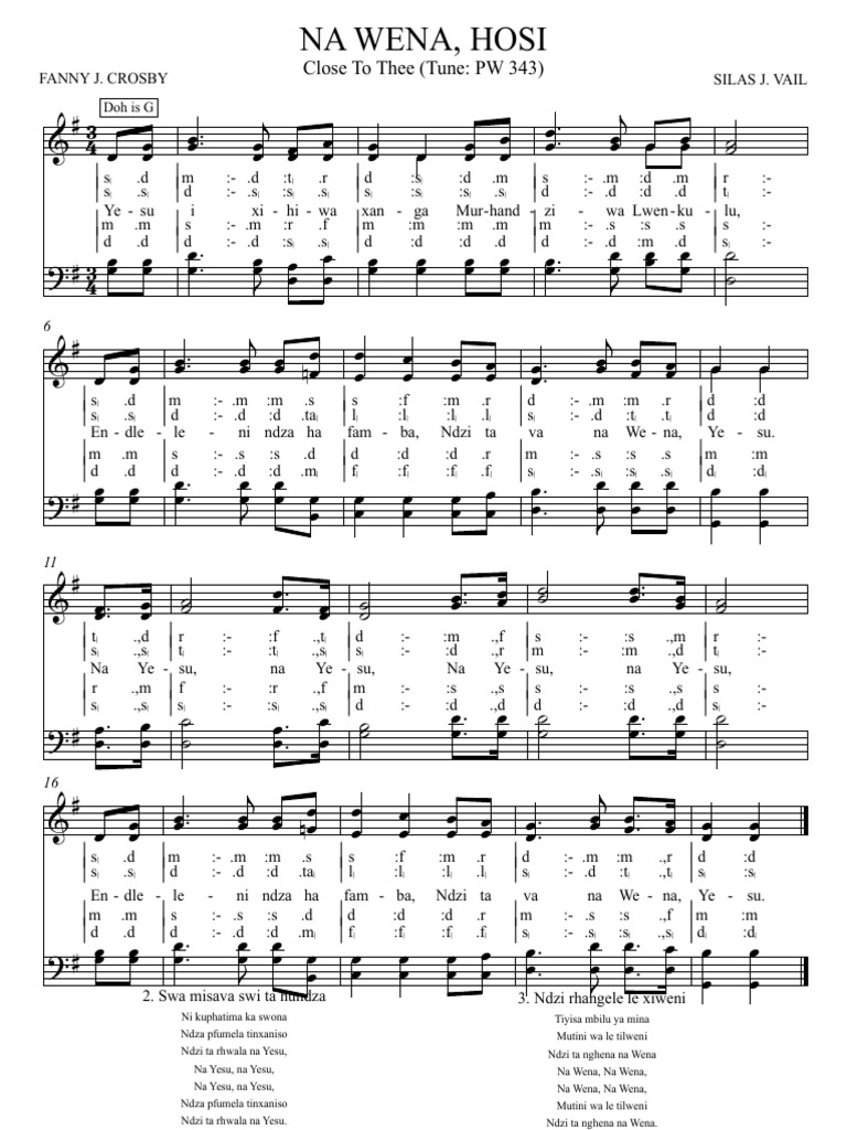 Na - Wena, - Hosi - Full Score | PDF