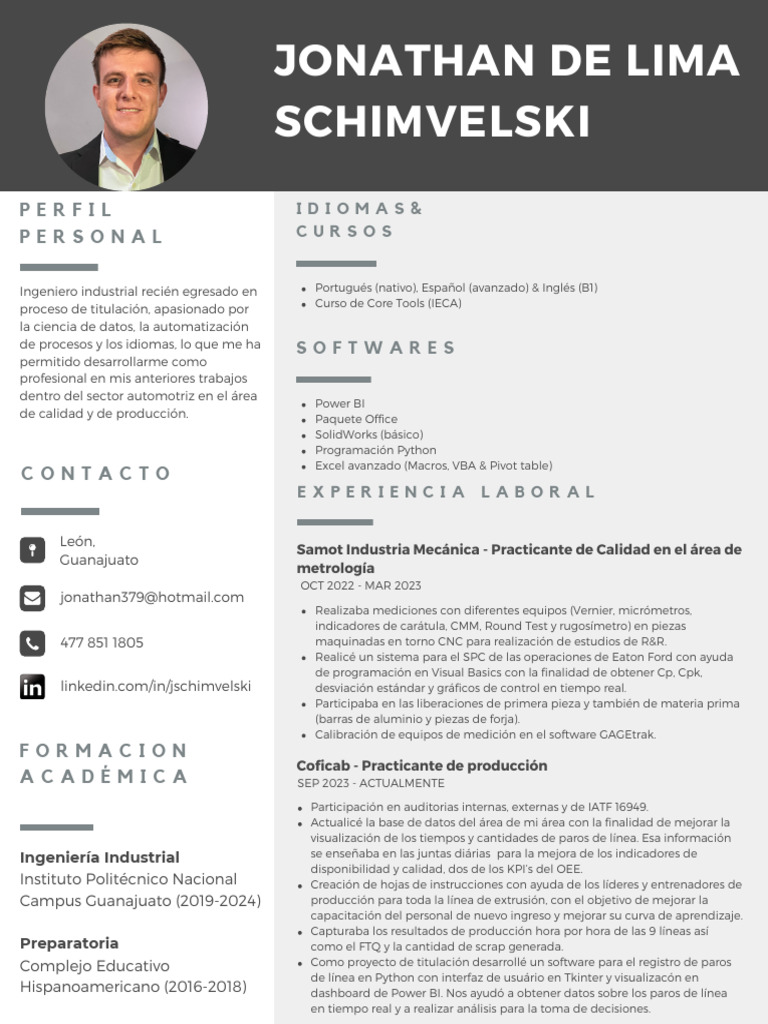 CV JonathanLS | PDF