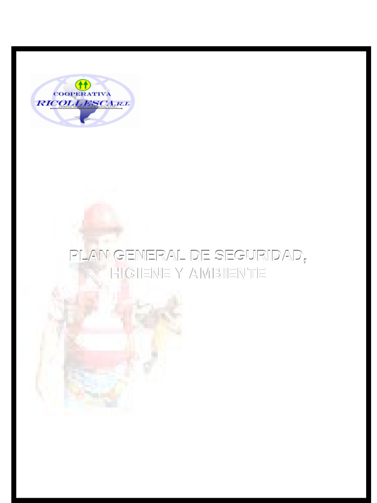 Plan General de SHA Rev1 Cooprocollesca | PDF