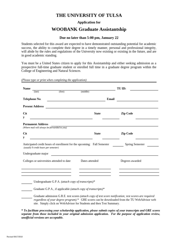 Woobank Application Fillable 08 17 2018 3 2021 | PDF | Graduate Record ...