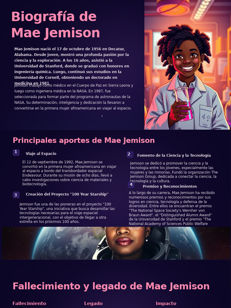 Biografia de Mae Jemison | PDF
