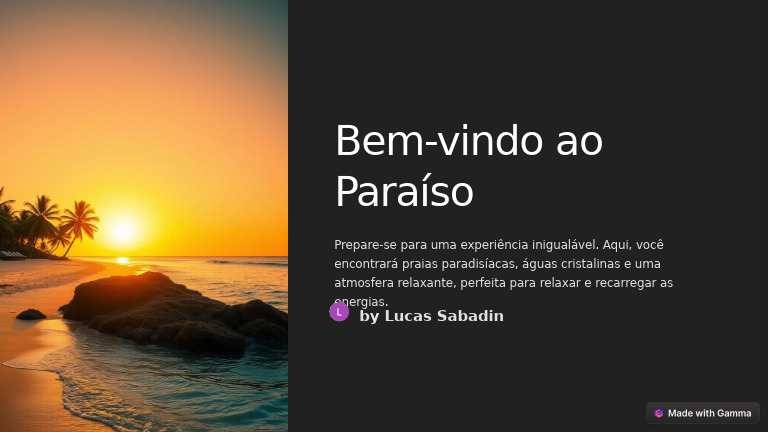 Bem Vindo Ao Paraiso | PDF