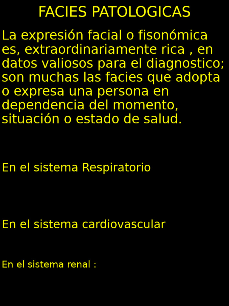 4 Facies Patologicas | PDF