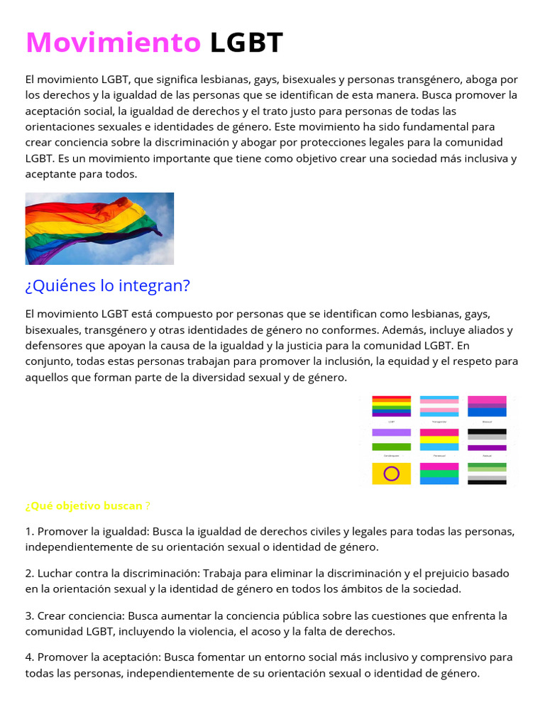 Movimiento LGBT | PDF