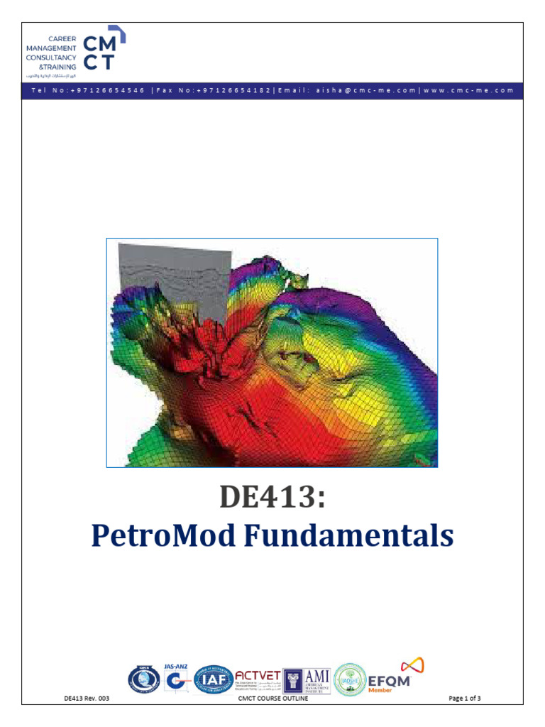 DE413 - PetroMod Fundamentals | PDF