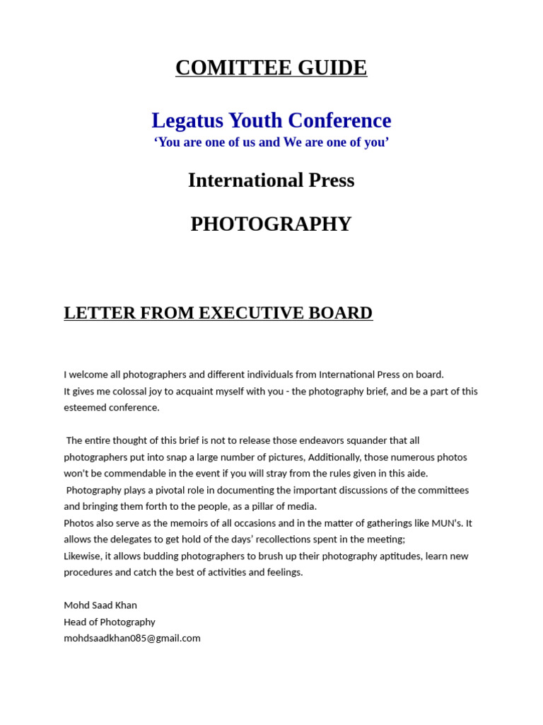 Background Guide IP Photography | PDF