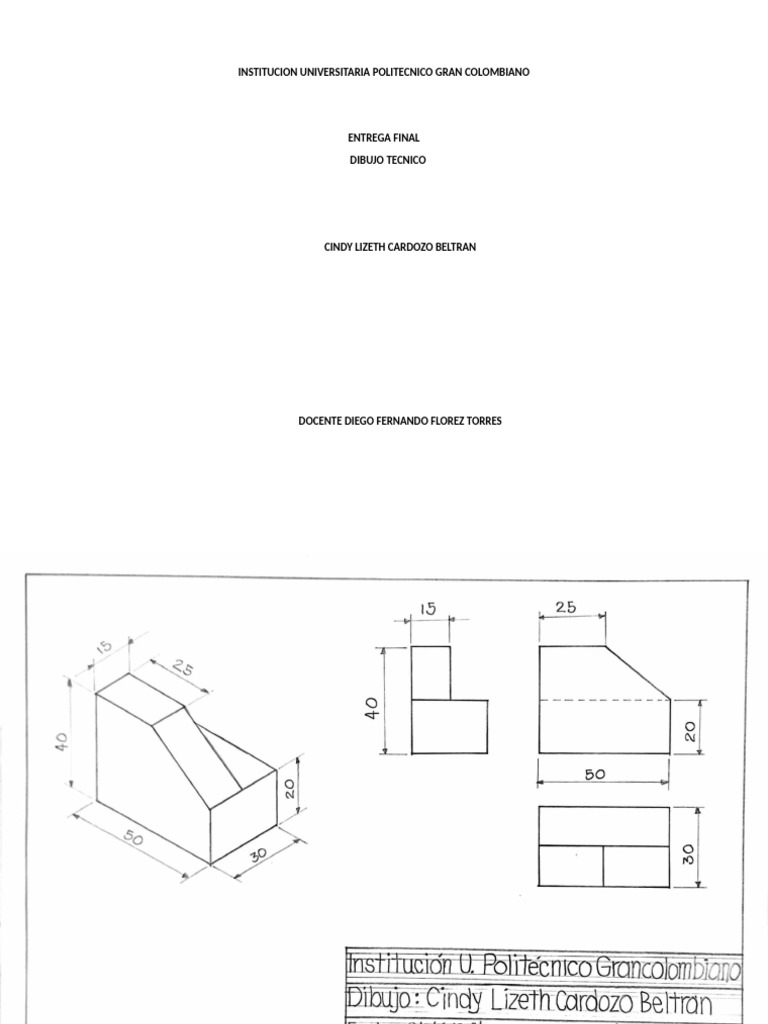 Trabajo Final Dibujo Tecnico | PDF
