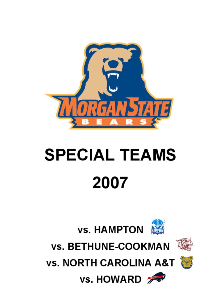 Morgan State Special Teams | PDF | Ncaa Division I Fbs Football Teams ...