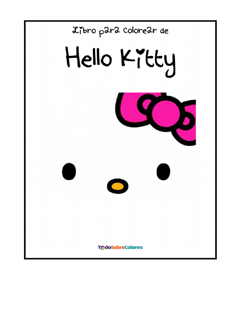 Libro para Colorear de Hello Kitty | PDF