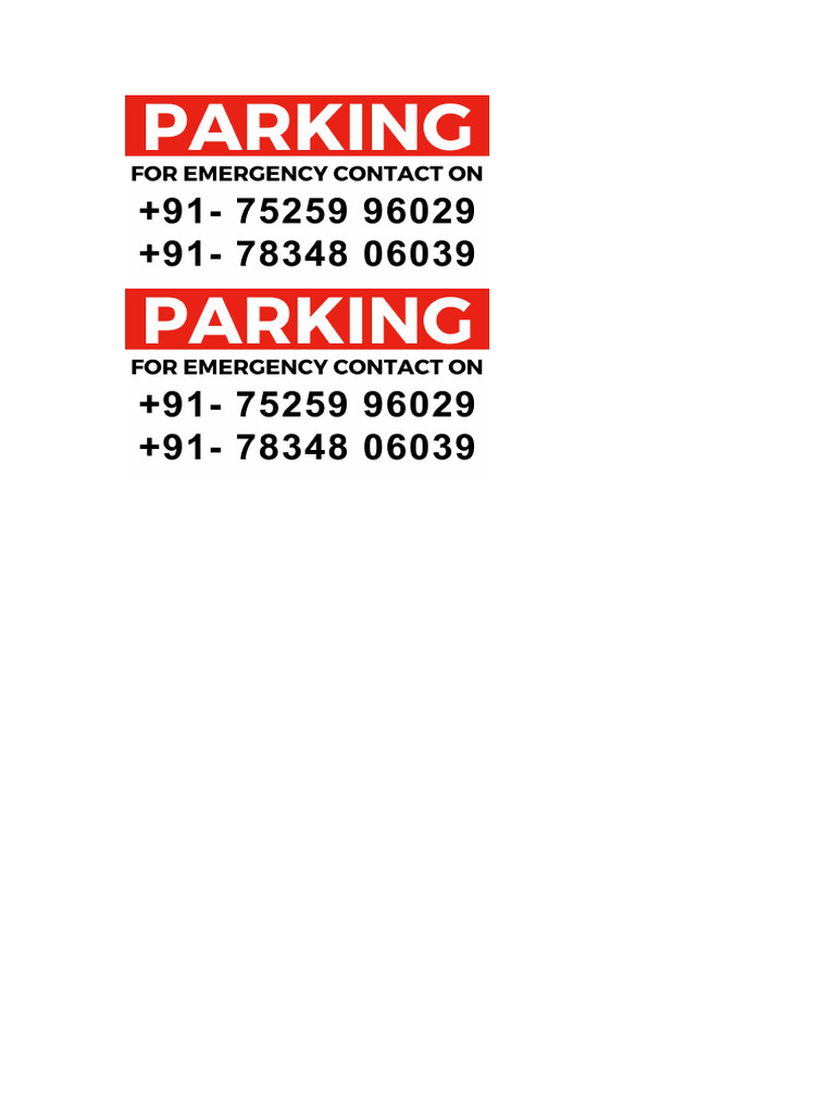 Parking | PDF