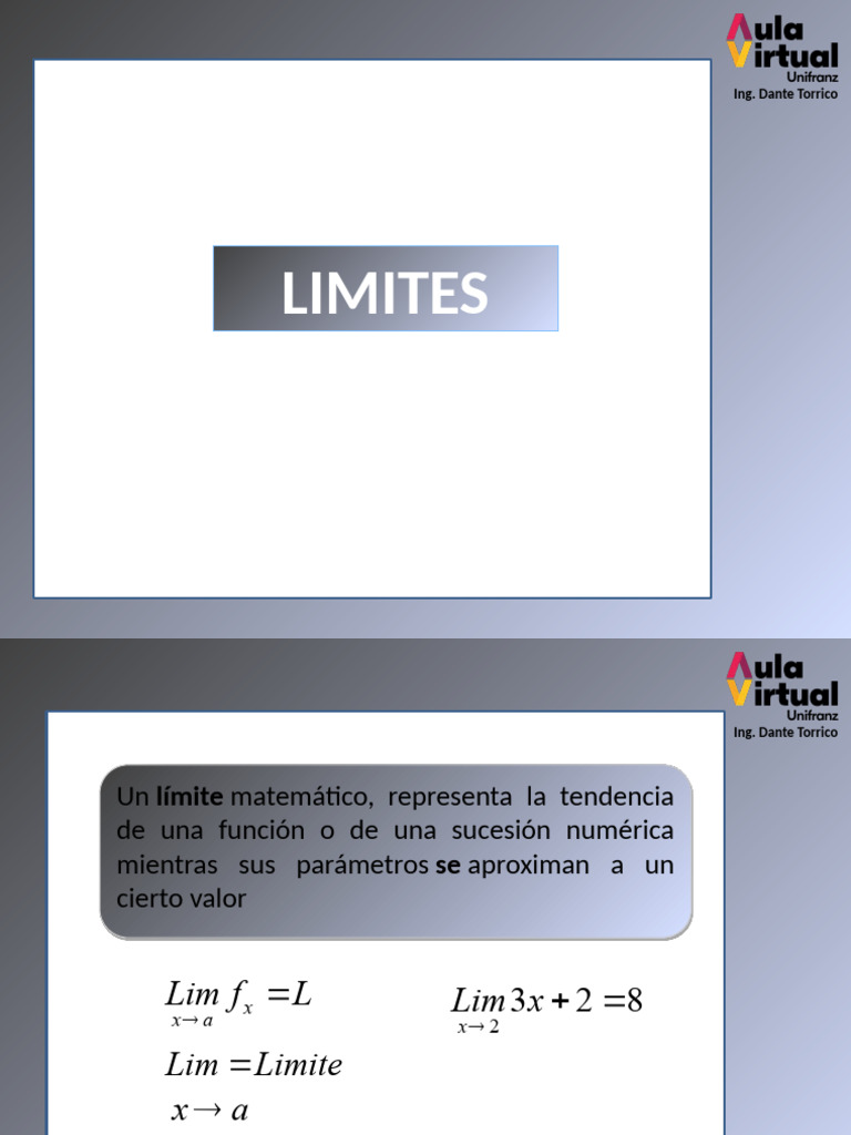 Límites Matemáticos: Conceptos y Ejemplos | PDF | Matemáticas ...