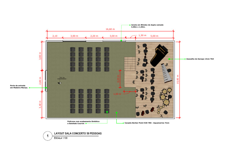 Layout Sala Concerto | PDF