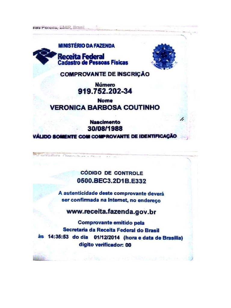 Veronica cpf (1) | PDF
