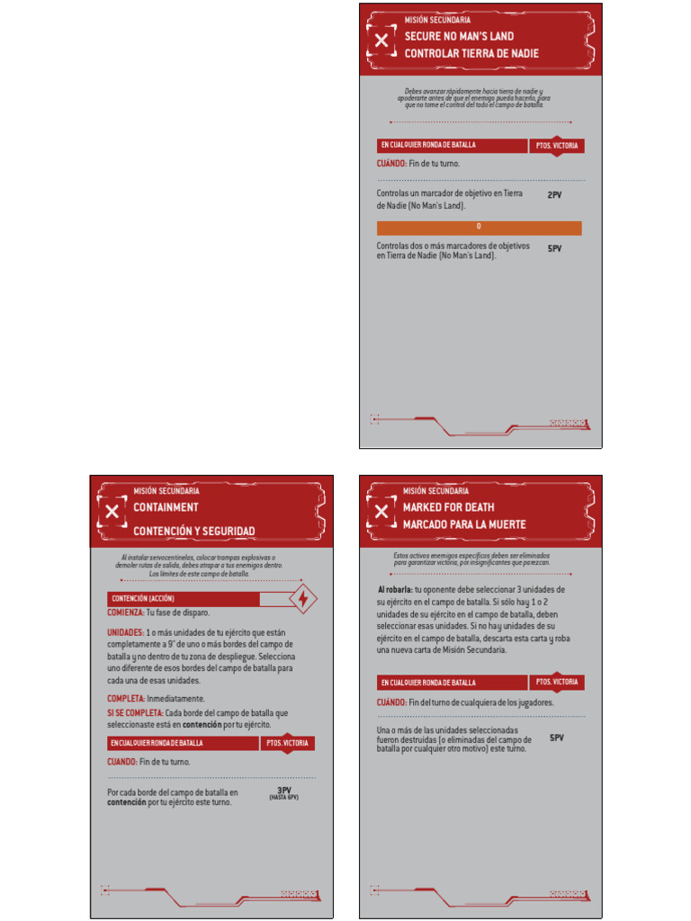 Misiones Secundarias | PDF