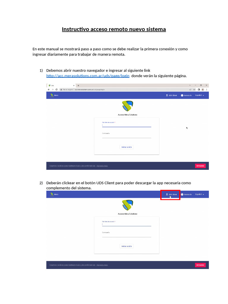 Instructivo UDS | PDF