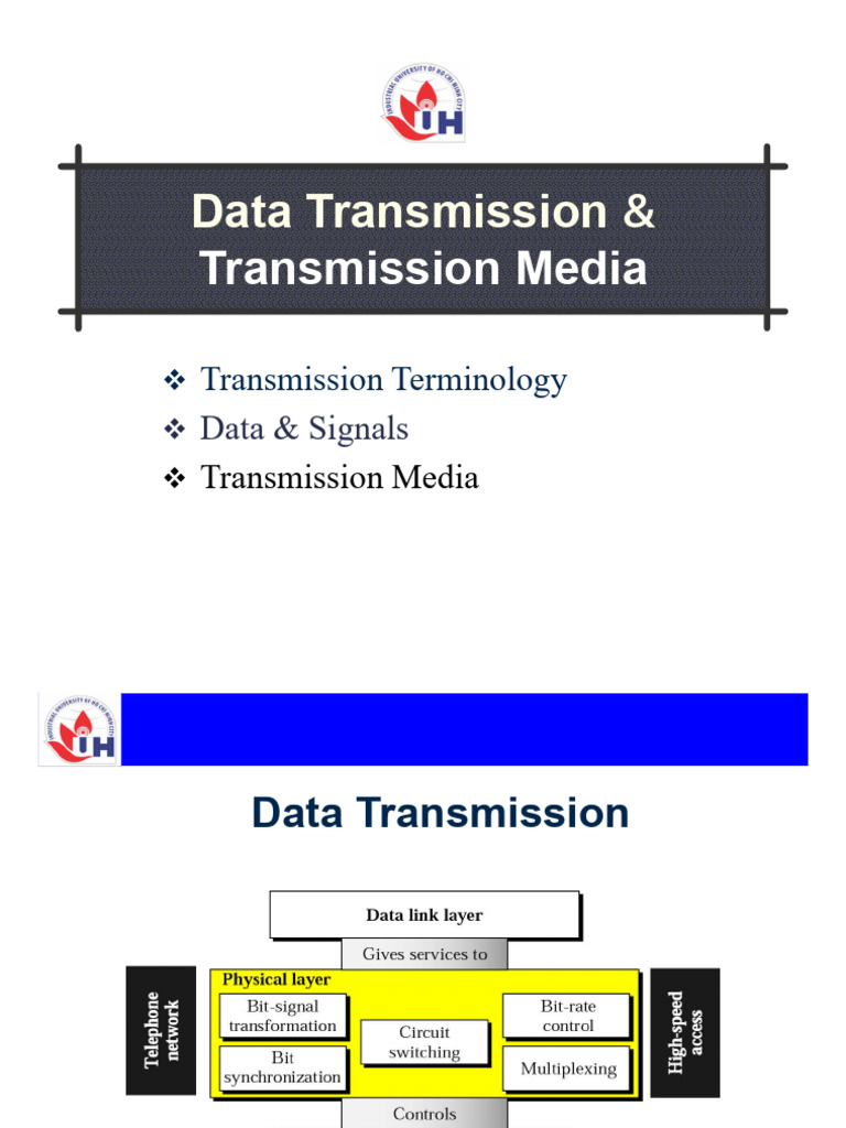 Ch2 - Data Transmission and Transmission Media | PDF
