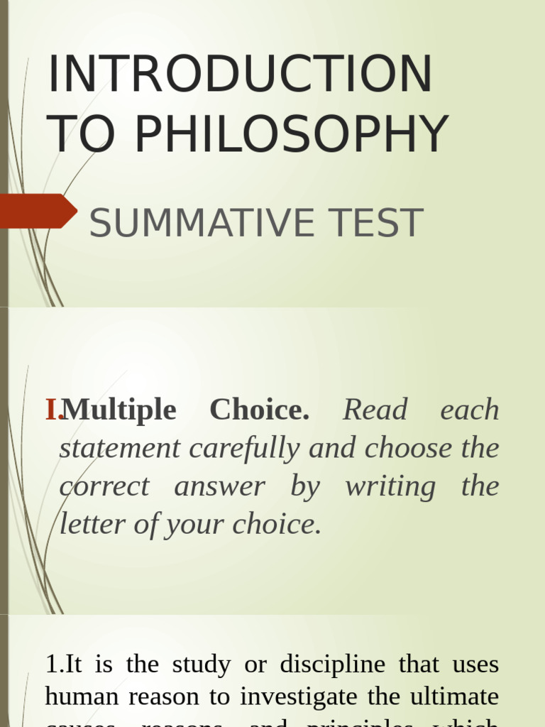 Introduction To Philosophy With Answer Key | PDF | Reason | Fallacy