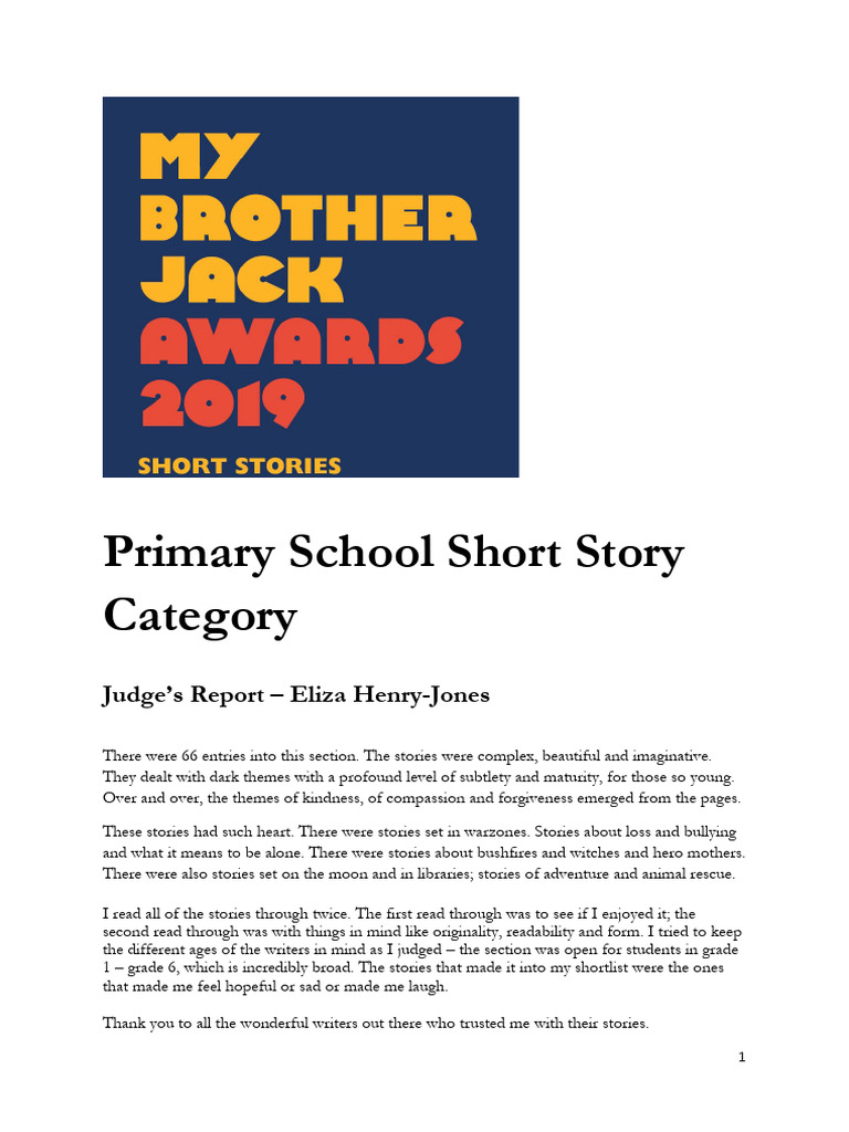 Primary School Short Story Category | PDF