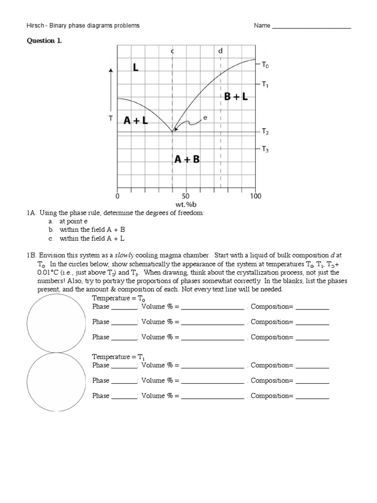 Binary PD Problems | PDF | Phase Rule | Phase (Matter)