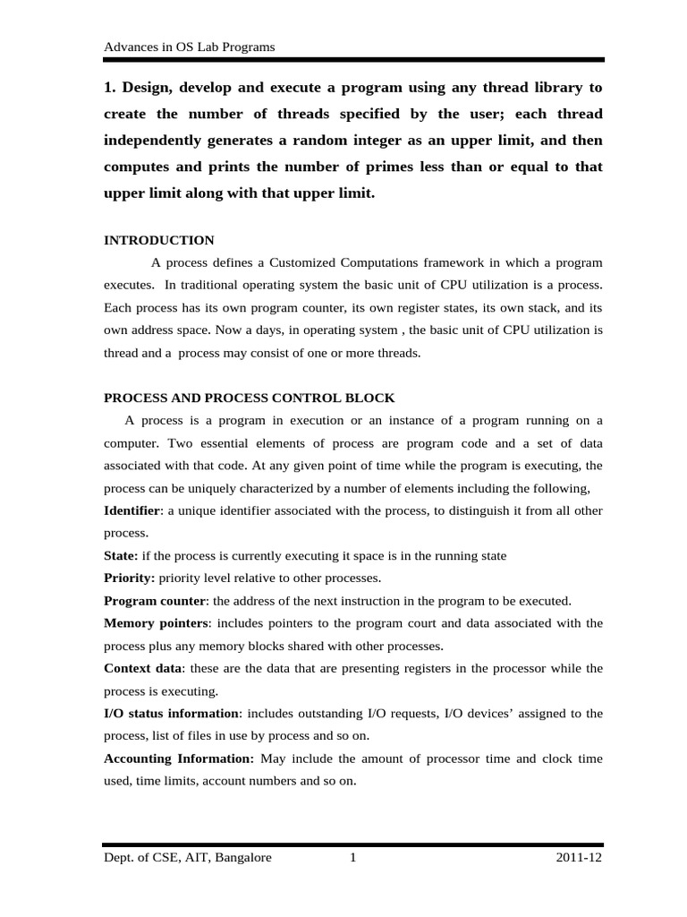 OS Report Final | PDF