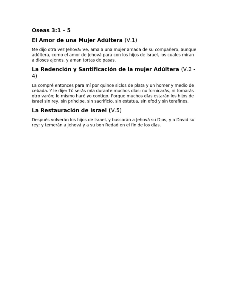 Oseas 3.1 - 5 | PDF
